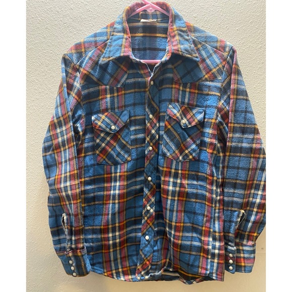 Big Mac | Shirts | Vintage Big Mac Plaid Flannel Snap Button Western ...
